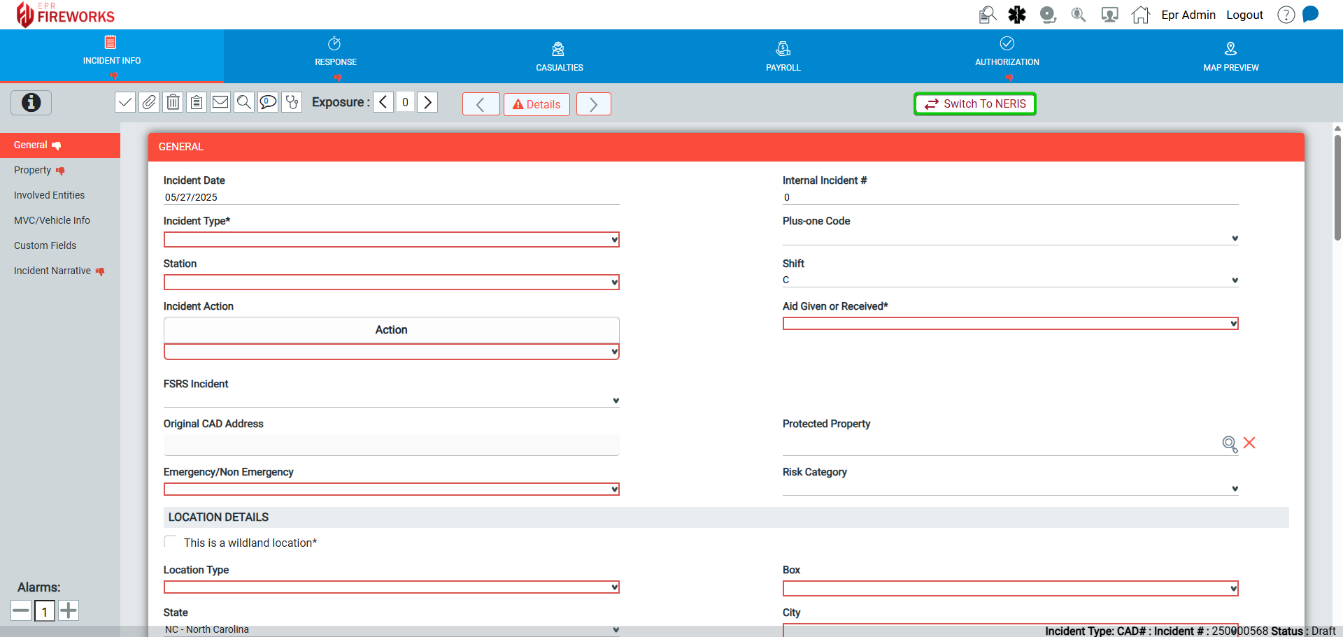 NERIS Incident Reporting Quick Start Guide