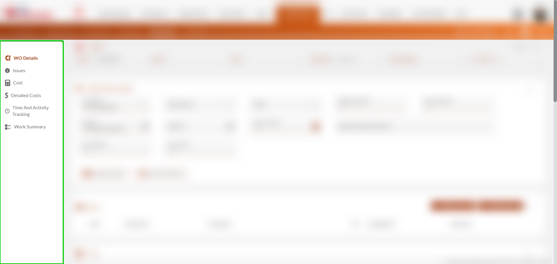 Work Order Interface Guide