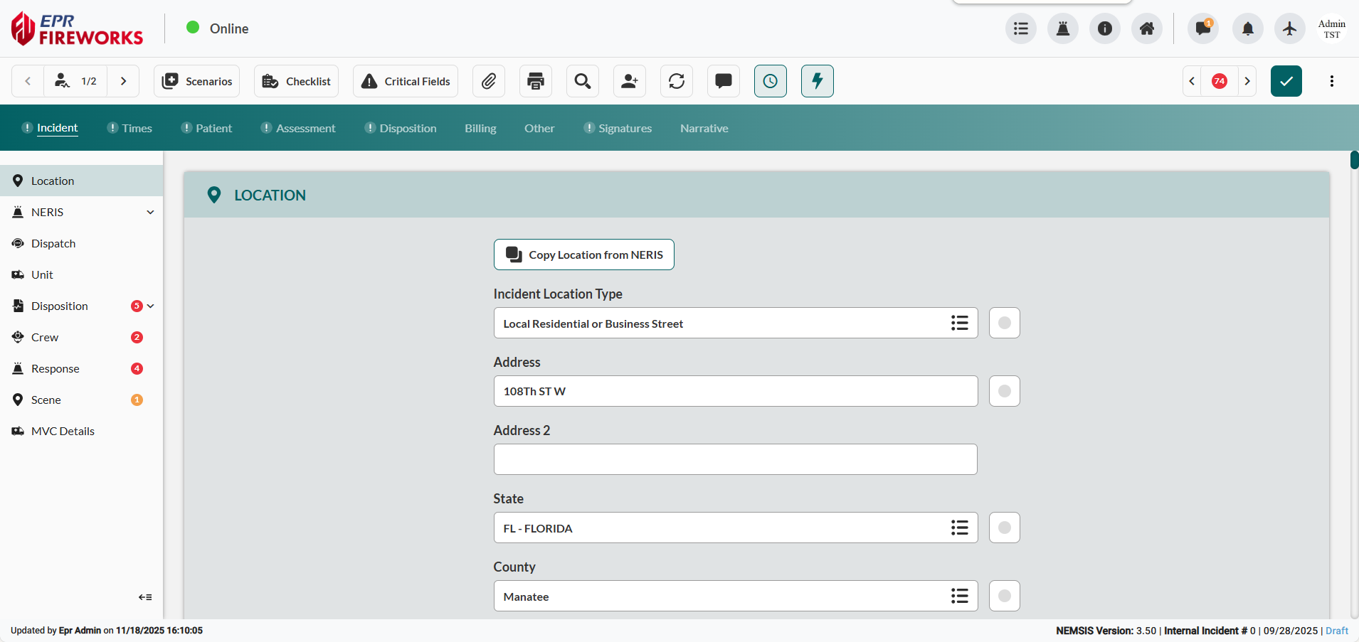 Documenting Patient Care (ePCR)