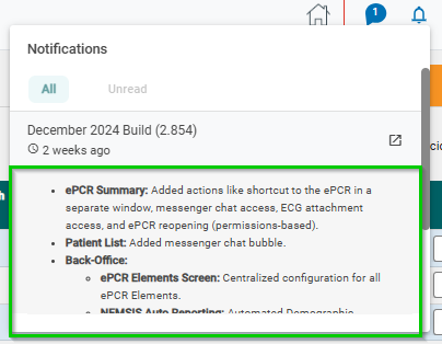 ePCR - Release Notes