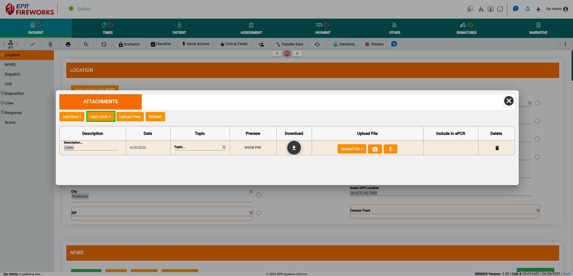ePCR - Release Notes