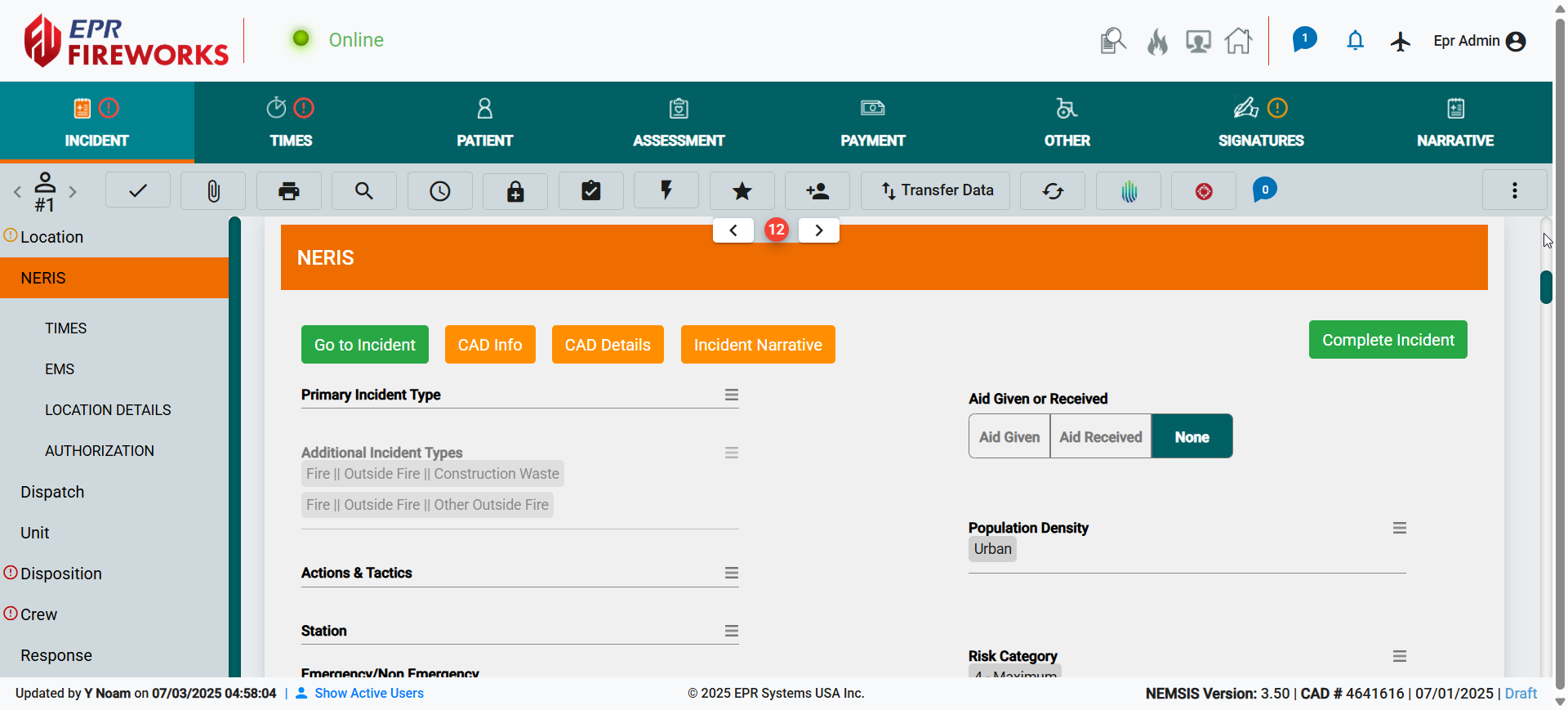 ePCR - Release Notes
